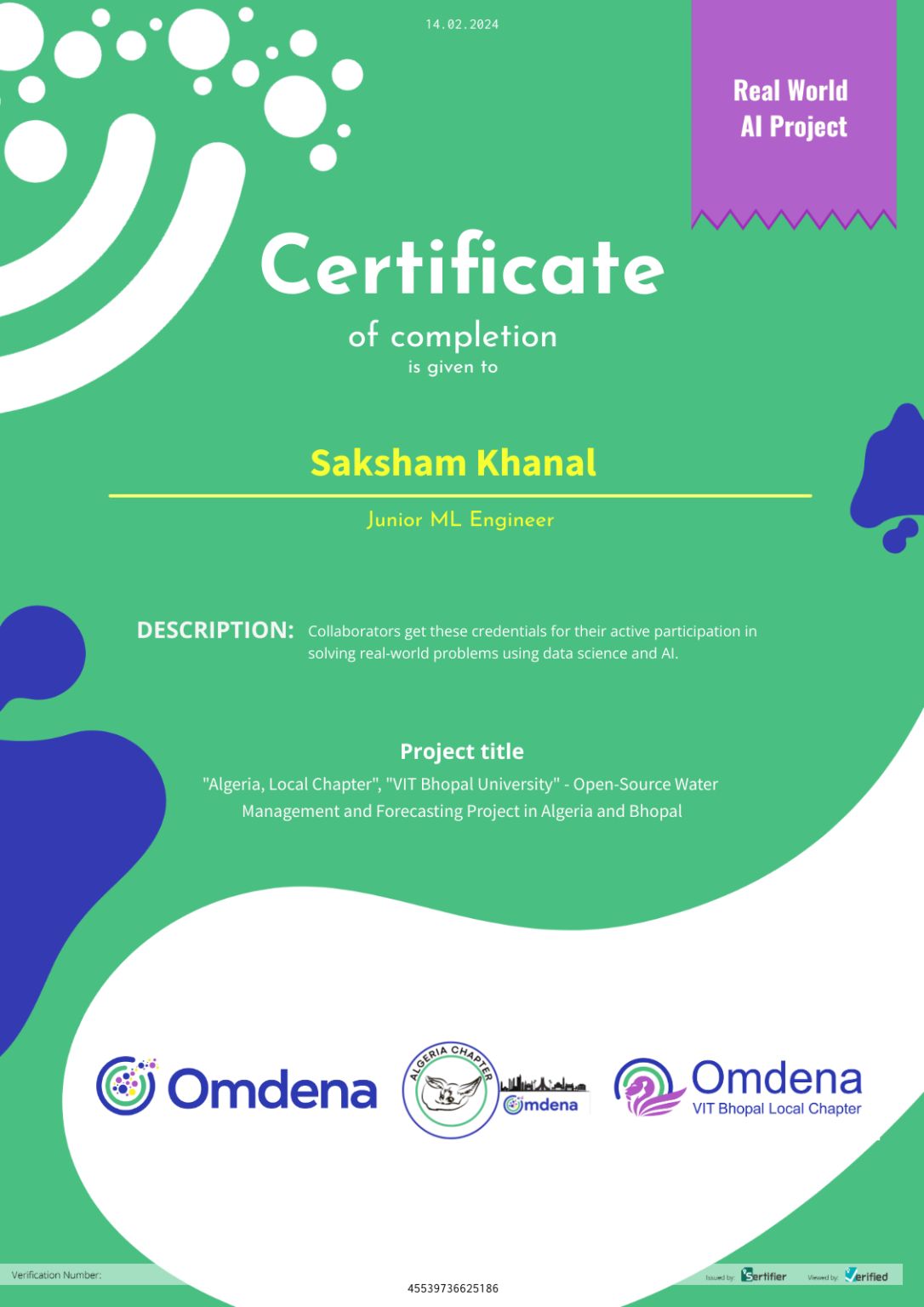 Saksham Khanal on LinkedIn: #sertifier #digitalbadge # ... Saksham Khanal on LinkedIn: #sertifier #digitalbadge # ...