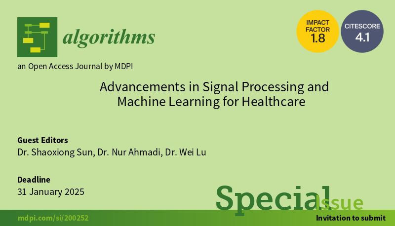 Algorithms MDPI on LinkedIn: #specialissue #healthcare #machinelearning ... Algorithms MDPI on LinkedIn: #specialissue #healthcare #machinelearning ...