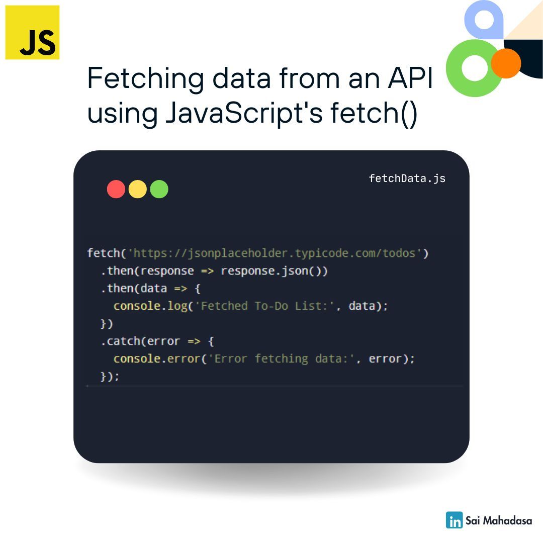 Sai Mahadasa on LinkedIn: #javascript #apis #webdevelopment #codingtips ... Sai Mahadasa on LinkedIn: #javascript #apis #webdevelopment #codingtips ...