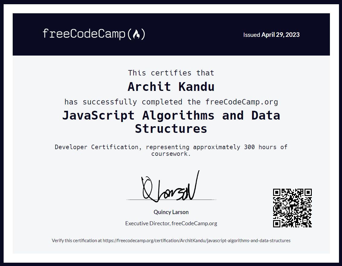Archit Kandu on LinkedIn: #share #javascript #algorithms #datastructures Archit Kandu on LinkedIn: #share #javascript #algorithms #datastructures