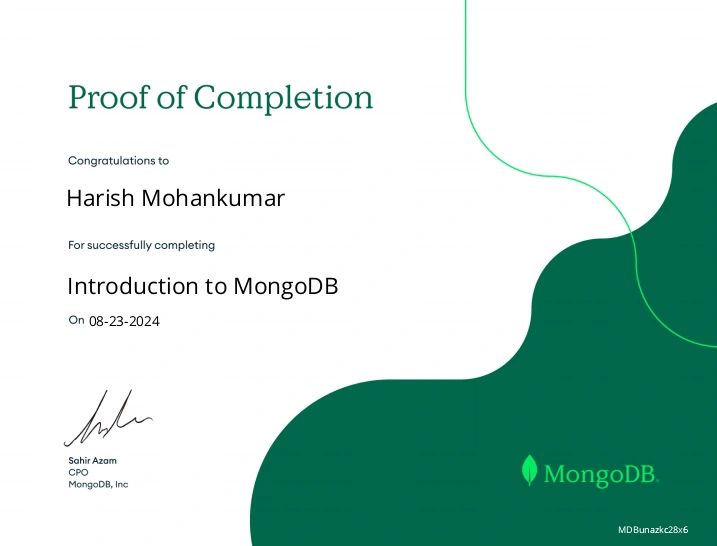 Harish Mohankumar on LinkedIn: Hi LinkedIn family! I have successfully ... Harish Mohankumar on LinkedIn: Hi LinkedIn family! I have successfully ...