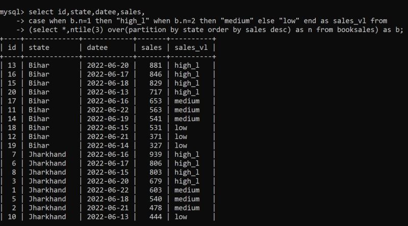 MO ASIF on LinkedIn: sql query using ntile function #sqlqueries # ... MO ASIF on LinkedIn: sql query using ntile function #sqlqueries # ...