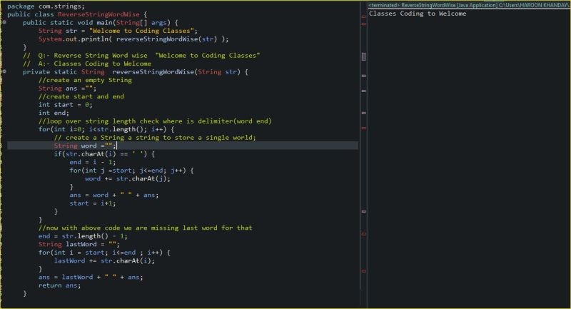 Haroon Nissar on LinkedIn: #java #stringmanipulation #programming Haroon Nissar on LinkedIn: #java #stringmanipulation #programming