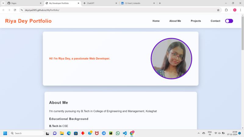 Riya Dey on LinkedIn: #webdevelopment #portfolio #frontend #html #css # ... Riya Dey on LinkedIn: #webdevelopment #portfolio #frontend #html #css # ...