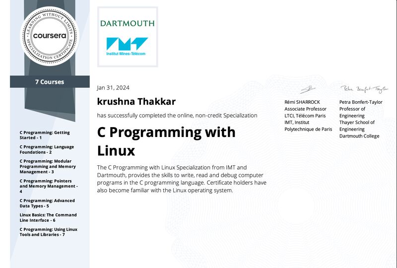 Krushna Thakkar on LinkedIn: I have successfully earned a new ... Krushna Thakkar on LinkedIn: I have successfully earned a new ...