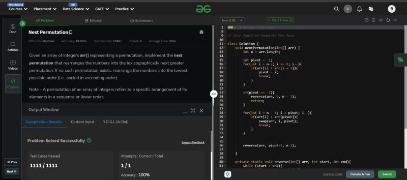 #gfg160 #geekstreak2025 #dsa #geeksforgeeks #codingchallenge #arrays # ... #gfg160 #geekstreak2025 #dsa #geeksforgeeks #codingchallenge #arrays # ...