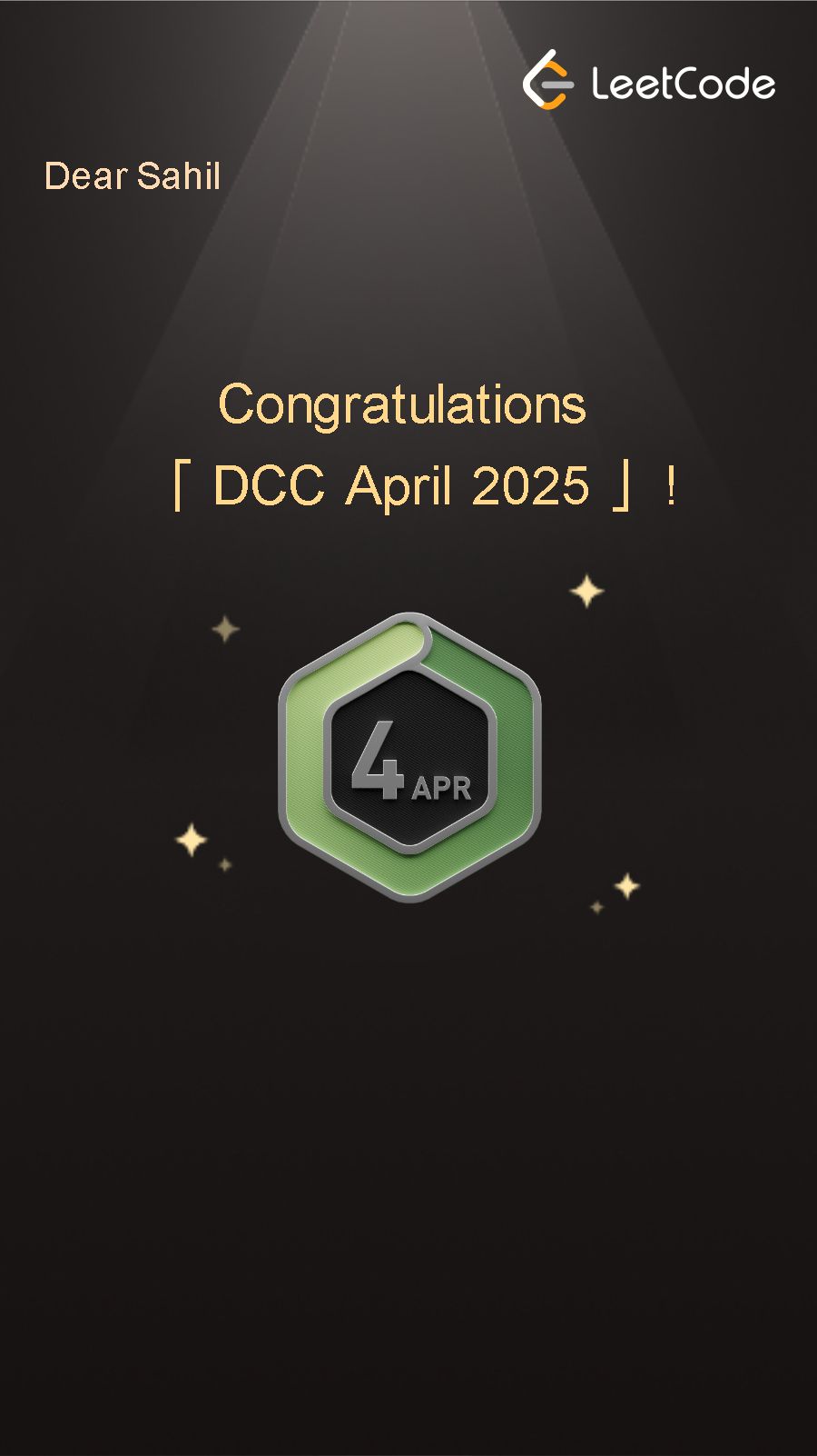 #leetcode #problemsolving #codingjourney #aprilbadge | Sahil Sharma #leetcode #problemsolving #codingjourney #aprilbadge | Sahil Sharma