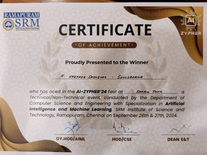 Krithik Srinivas on LinkedIn: #ai #machinelearning #innovation #tech # ... Krithik Srinivas on LinkedIn: #ai #machinelearning #innovation #tech # ...