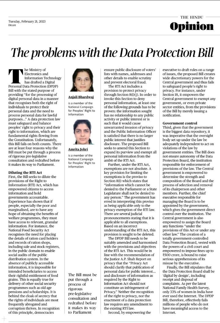 Ashish Ranjan on LinkedIn: Digital data protection bill needs serious ... Ashish Ranjan on LinkedIn: Digital data protection bill needs serious ...