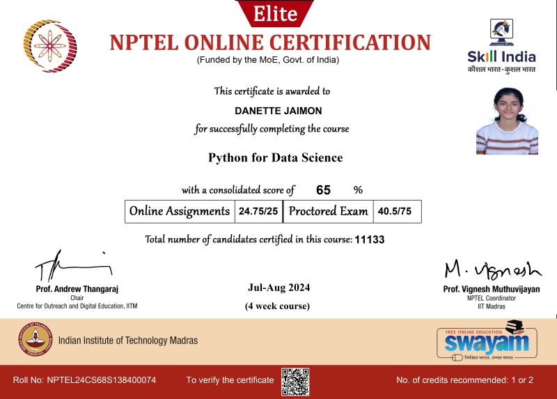 #nptel #pythonfordatascience #iitmadras #datascience #python… | Danette ... #nptel #pythonfordatascience #iitmadras #datascience #python… | Danette ...
