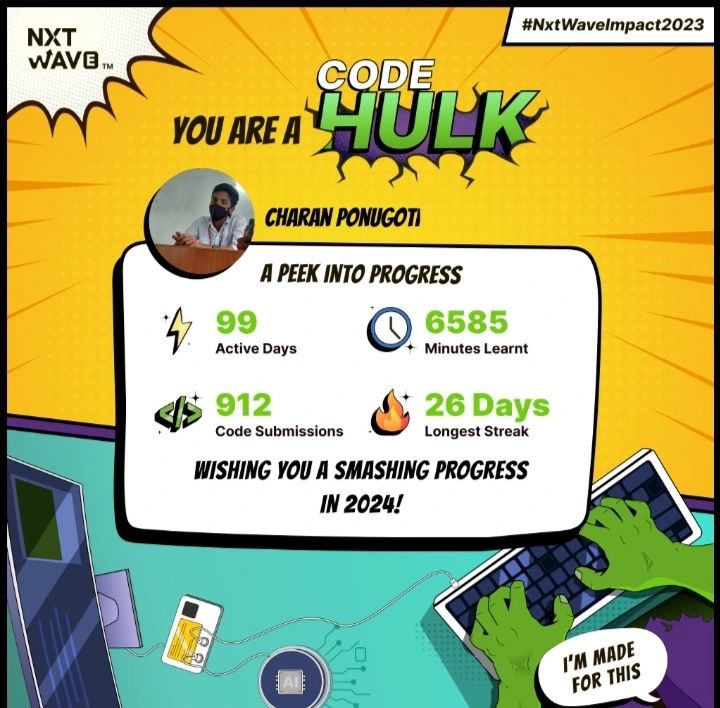 Charan Sai Ponugoti on LinkedIn: #codehulk Charan Sai Ponugoti on LinkedIn: #codehulk