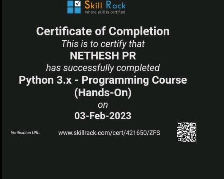 Nethesh P R on LinkedIn: #pythonprogramminglanguage Nethesh P R on LinkedIn: #pythonprogramminglanguage