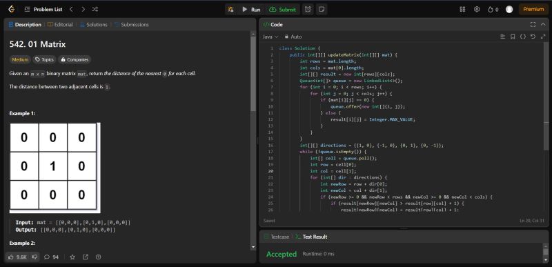 POOJASHREE K on LinkedIn: #100daysofcode #java #dsa #bfs #leetcode POOJASHREE K on LinkedIn: #100daysofcode #java #dsa #bfs #leetcode