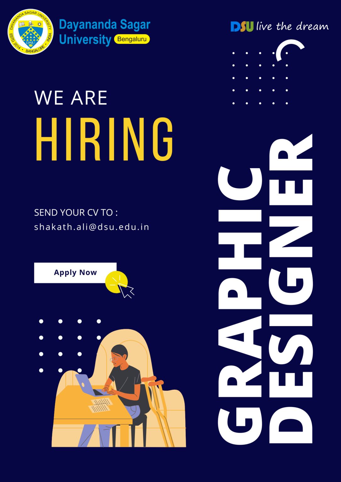 Dayananda Sagar University on LinkedIn: Job Opening for Graphic ... Dayananda Sagar University on LinkedIn: Job Opening for Graphic ...