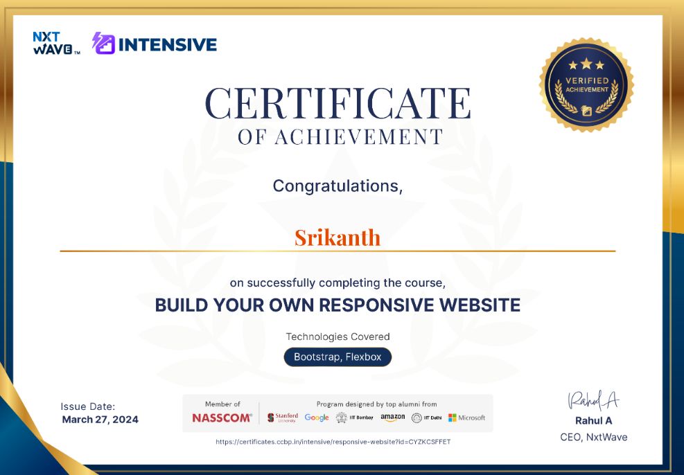 Srikanth Jayaraj on LinkedIn: #html #css #javascript #bootstrap #responsive Srikanth Jayaraj on LinkedIn: #html #css #javascript #bootstrap #responsive