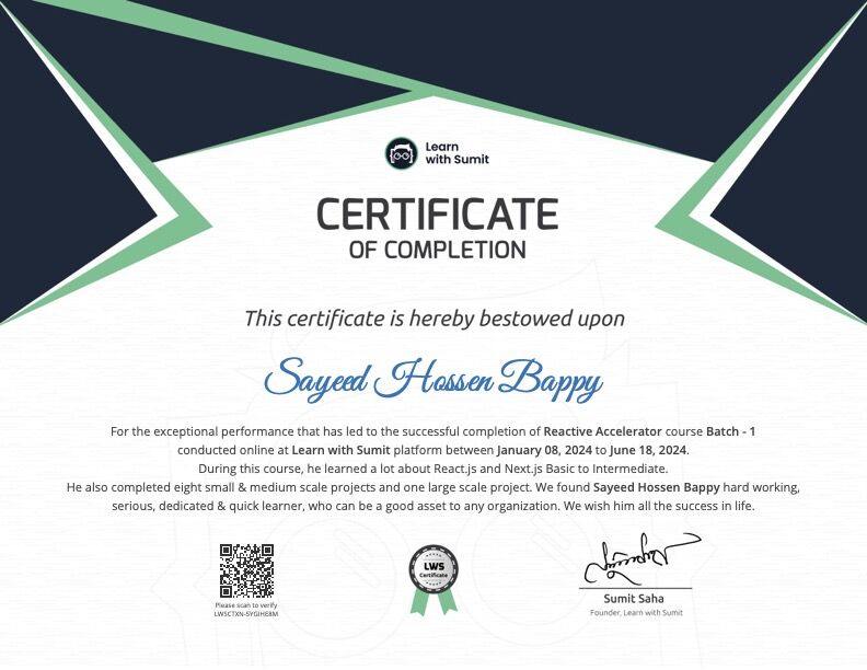 Sayeed Hossen Bappy on LinkedIn: #reactjs #nextjs #webdevelopment # ... Sayeed Hossen Bappy on LinkedIn: #reactjs #nextjs #webdevelopment # ...