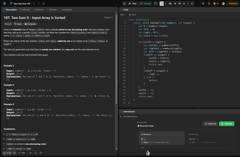Bhupender Singh on LinkedIn: #150daysofcodechallenge #leetcode # ... Bhupender Singh on LinkedIn: #150daysofcodechallenge #leetcode # ...