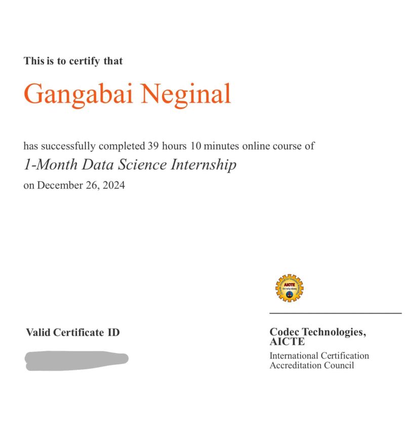 Gangabai Neginal on LinkedIn: #datascience #learningjourney # ... Gangabai Neginal on LinkedIn: #datascience #learningjourney # ...