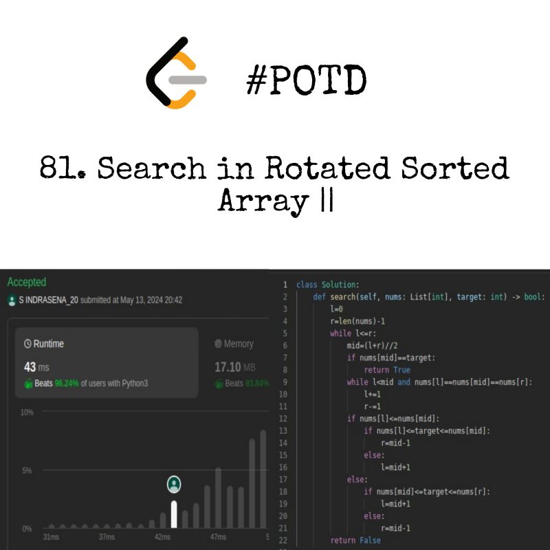 S. INDRASENA on LinkedIn: #leetcode #dsa #python #problemoftheday # ... S. INDRASENA on LinkedIn: #leetcode #dsa #python #problemoftheday # ...