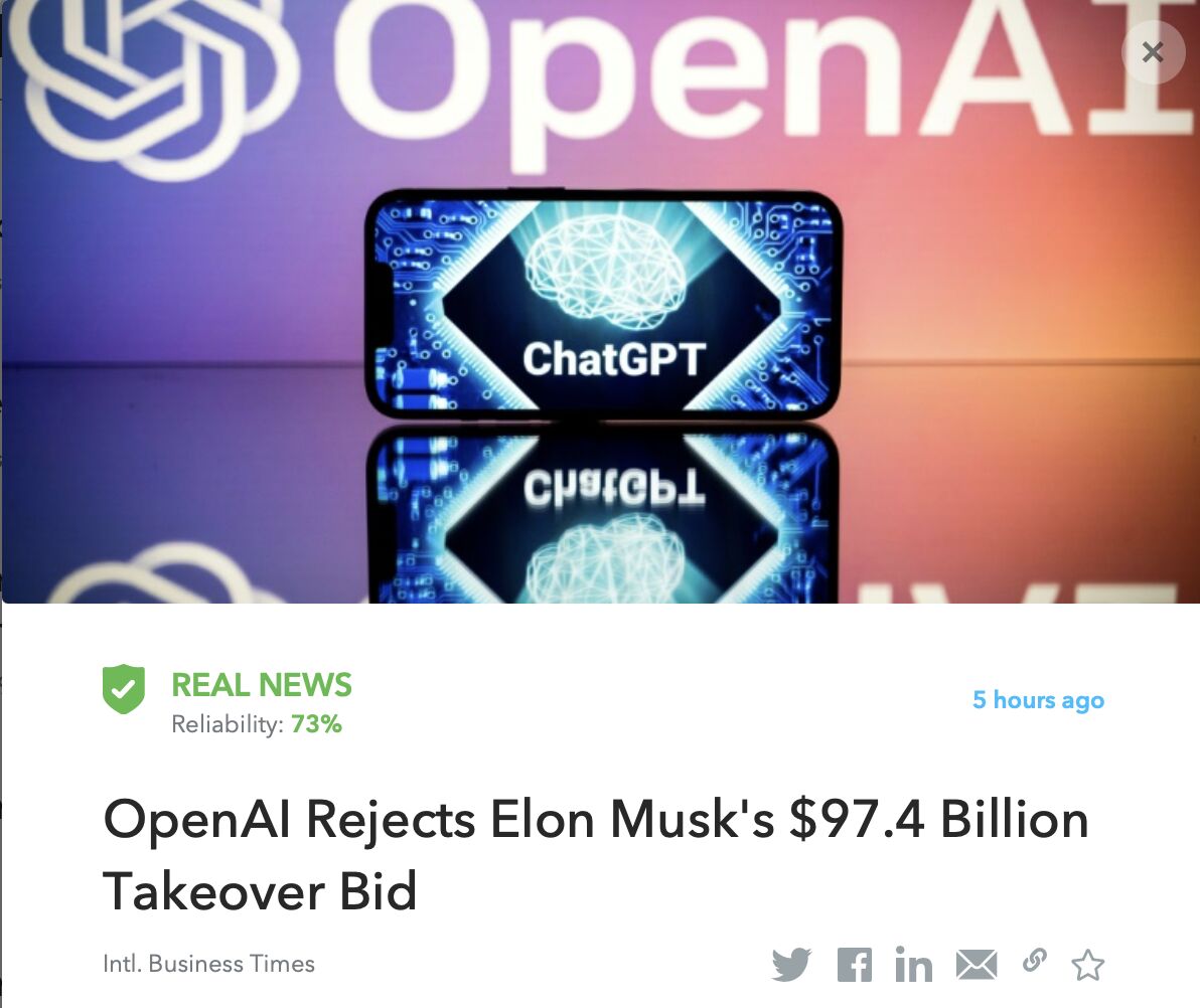 Oigetit.ai - Fake News Filter on LinkedIn: #breaking #openai #elonmusk ... Oigetit.ai - Fake News Filter on LinkedIn: #breaking #openai #elonmusk ...