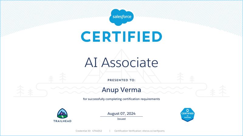 Anup Verma on LinkedIn: #salesforce #certification #crm Anup Verma on LinkedIn: #salesforce #certification #crm