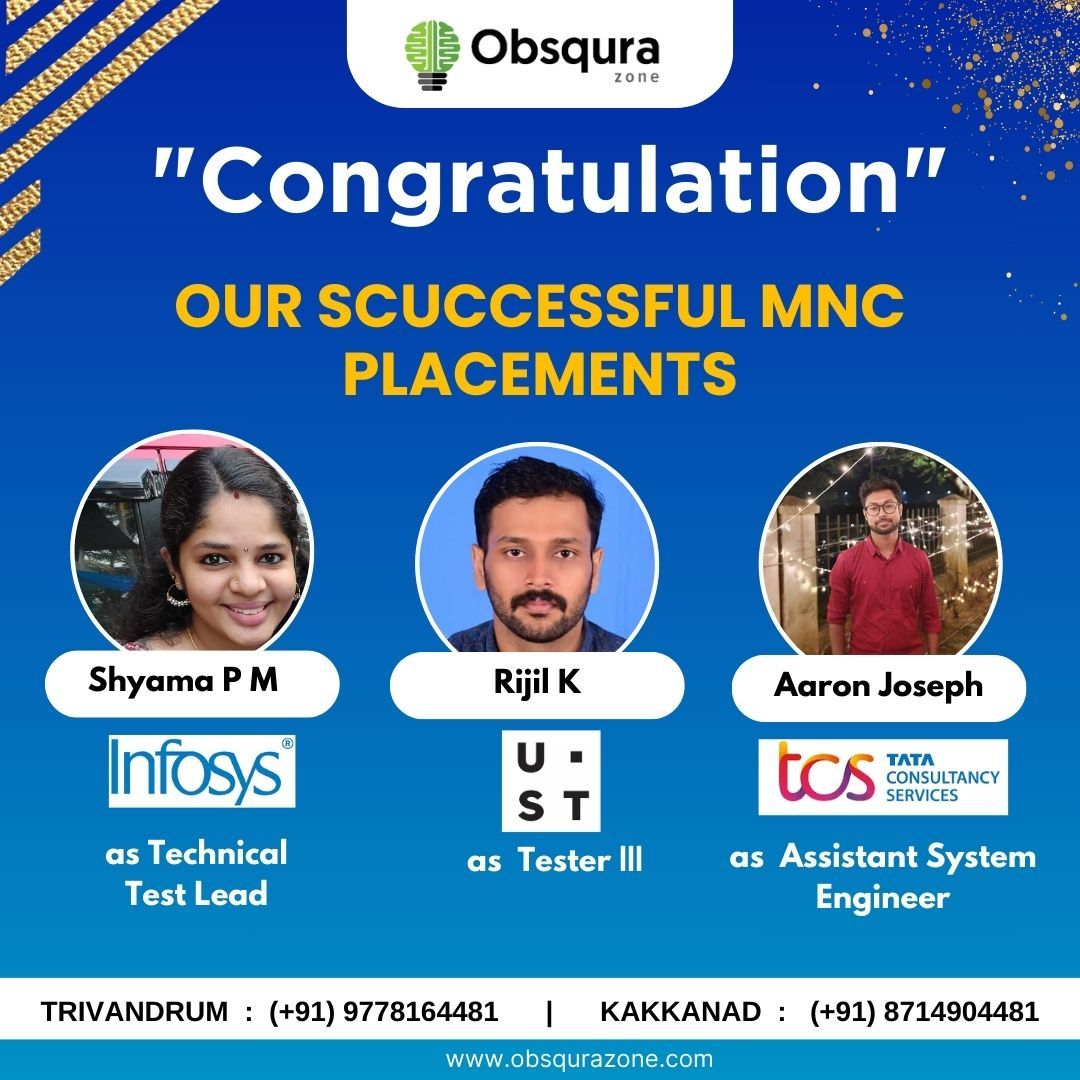 Obsqura Zone on LinkedIn: #successstories #seleniumtesting # ... Obsqura Zone on LinkedIn: #successstories #seleniumtesting # ...