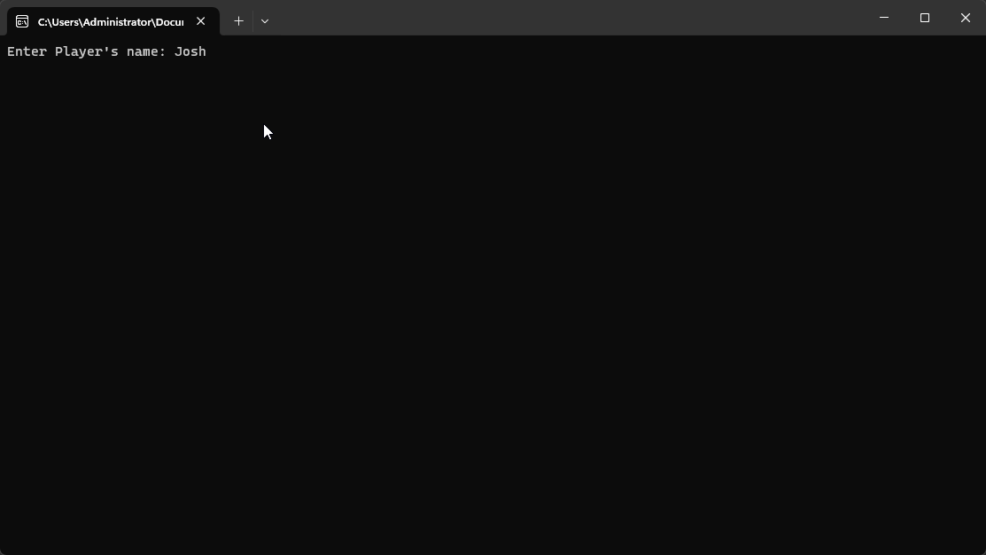 Mini-project on CLI Turn-based Game | Joshua Petta posted on the topic ... Mini-project on CLI Turn-based Game | Joshua Petta posted on the topic ...