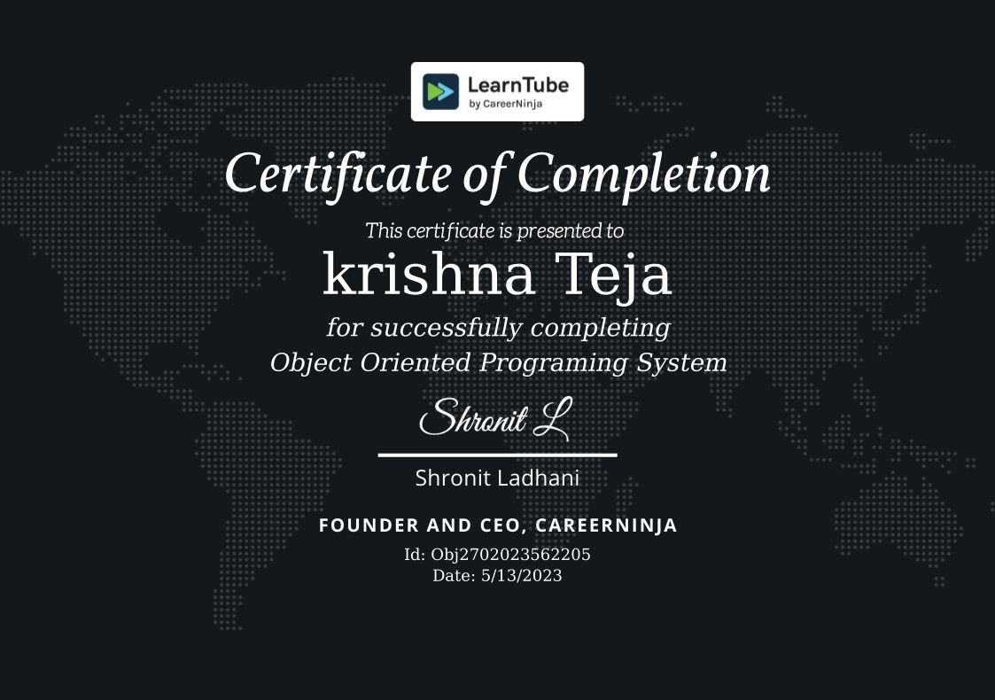 Krishna Teja on LinkedIn: #python #programming #share #learntube Krishna Teja on LinkedIn: #python #programming #share #learntube