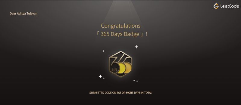 Aditya Tulsyan on LinkedIn: #codingjourney #leetcode365days # ... Aditya Tulsyan on LinkedIn: #codingjourney #leetcode365days # ...