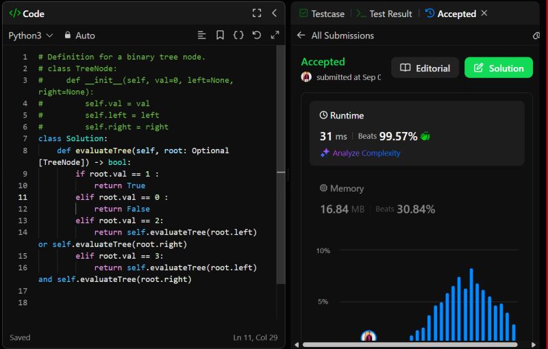 Mokarram Hossain on LinkedIn: Problem : 2331. Evaluate Boolean Binary ... Mokarram Hossain on LinkedIn: Problem : 2331. Evaluate Boolean Binary ...