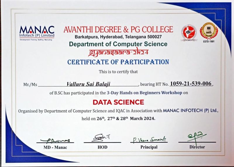Sai Balaji Valluru on LinkedIn: #datascience #machinelearning # ... Sai Balaji Valluru on LinkedIn: #datascience #machinelearning # ...