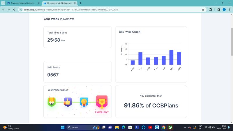 Thasneem Ibrahim on LinkedIn: #nxtwave #ccbpian #learningprogress Thasneem Ibrahim on LinkedIn: #nxtwave #ccbpian #learningprogress