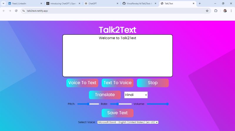 Vinod Pandey on LinkedIn: #webdevelopment #voicetechnology #javascript ... Vinod Pandey on LinkedIn: #webdevelopment #voicetechnology #javascript ...