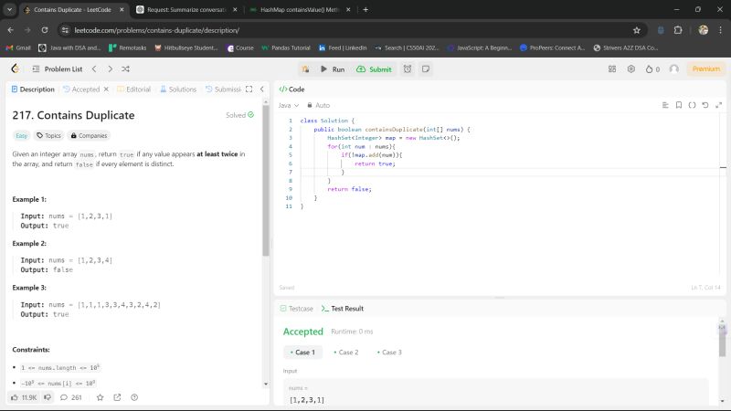 Harsh Raj on LinkedIn: #java #75daysdsachallenge #array #leetcode #cp # ... Harsh Raj on LinkedIn: #java #75daysdsachallenge #array #leetcode #cp # ...