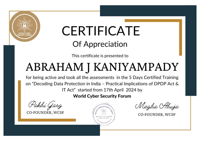 Adv. Abraham J Kaniyampady on LinkedIn: #cybersecurity #dataprotection ... Adv. Abraham J Kaniyampady on LinkedIn: #cybersecurity #dataprotection ...