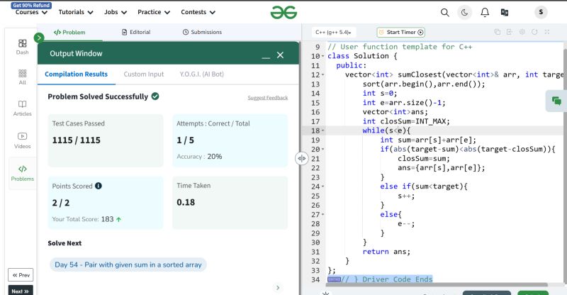 #gfg160 #codingchallenge #problemsolving #geeksforgeeks #gfg160 ... #gfg160 #codingchallenge #problemsolving #geeksforgeeks #gfg160 ...