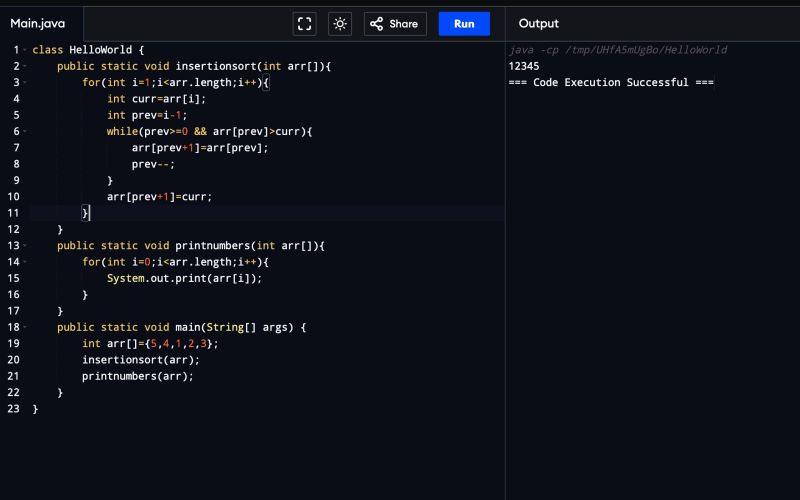 How I implemented Insertion Sort in Java | Gautam Agrawal posted on the ... How I implemented Insertion Sort in Java | Gautam Agrawal posted on the ...