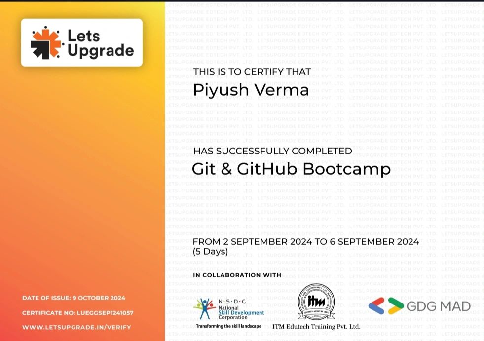 Piyush Verma on LinkedIn: #git #github #versioncontrol #letsupgrade # ... Piyush Verma on LinkedIn: #git #github #versioncontrol #letsupgrade # ...