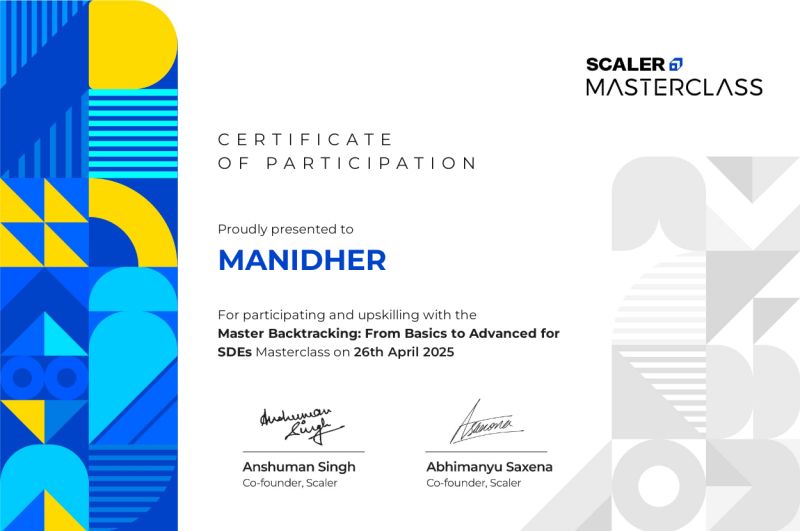 #scaleracademy #backtracking #dsa #problemsolving #softwaredevelopment ... #scaleracademy #backtracking #dsa #problemsolving #softwaredevelopment ...