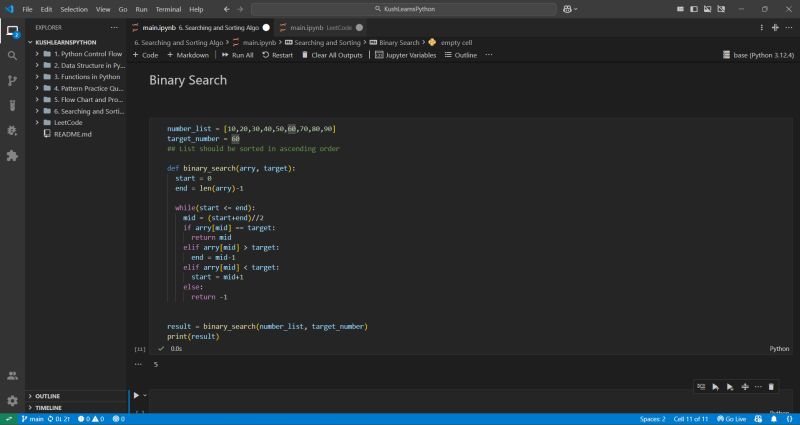 Kushagra Sharma 🇮🇳 on LinkedIn: #python #binarysearch #codingpractice # ... Kushagra Sharma 🇮🇳 on LinkedIn: #python #binarysearch #codingpractice # ...