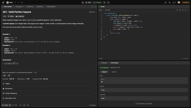 #100daysofcode #leetcode #dsa #100daysofdsa #binarysearch #math ... #100daysofcode #leetcode #dsa #100daysofdsa #binarysearch #math ...