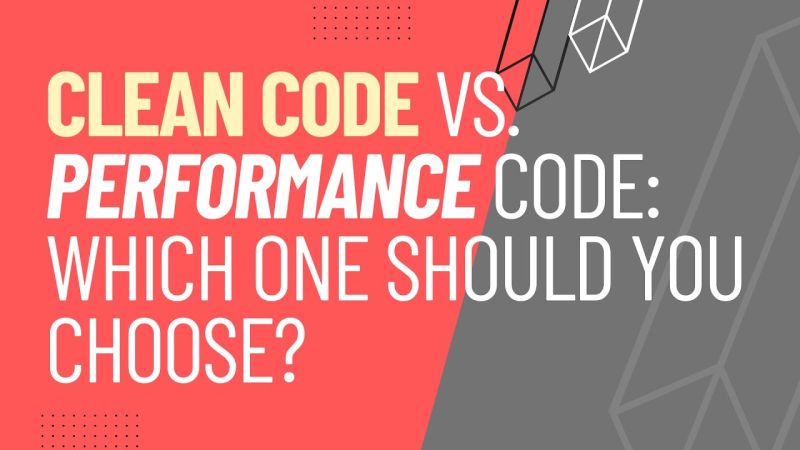 Juntao Qiu on LinkedIn: Clean Code vs. Performance Code: Which One ... Juntao Qiu on LinkedIn: Clean Code vs. Performance Code: Which One ...