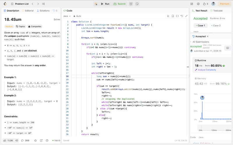 #100daysofcode #leetcode #100daysofcode #java #dsa #foursum # ... #100daysofcode #leetcode #100daysofcode #java #dsa #foursum # ...