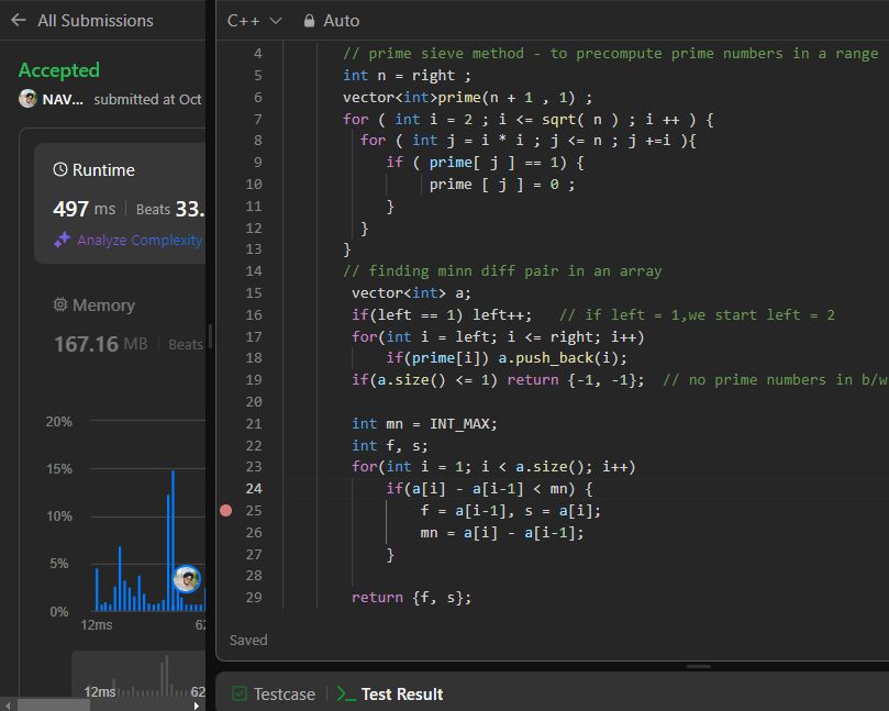 Navneet Singh on LinkedIn: Solved the question closest prime numbers in ... Navneet Singh on LinkedIn: Solved the question closest prime numbers in ...