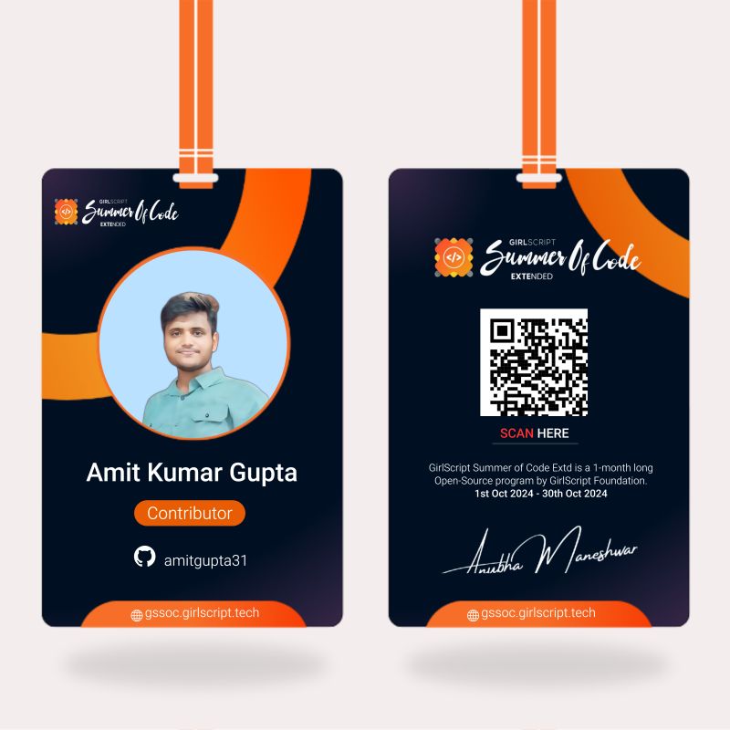Amit Kumar Gupta on LinkedIn: #gssoc2024 #opensource #community #learning Amit Kumar Gupta on LinkedIn: #gssoc2024 #opensource #community #learning