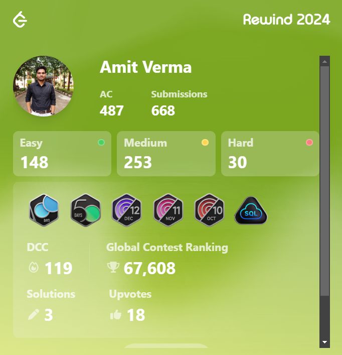 Amit Verma on LinkedIn: #codingjourney #leetcode #problemsolving # ... Amit Verma on LinkedIn: #codingjourney #leetcode #problemsolving # ...