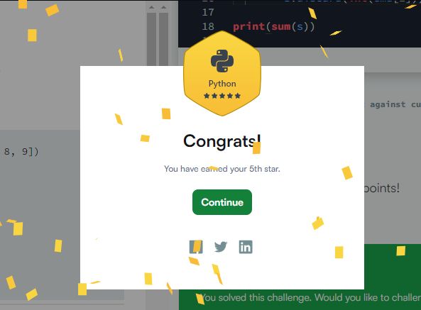 Earned gold badge on HackerRank for Python problem-solving | Amit ... Earned gold badge on HackerRank for Python problem-solving | Amit ...