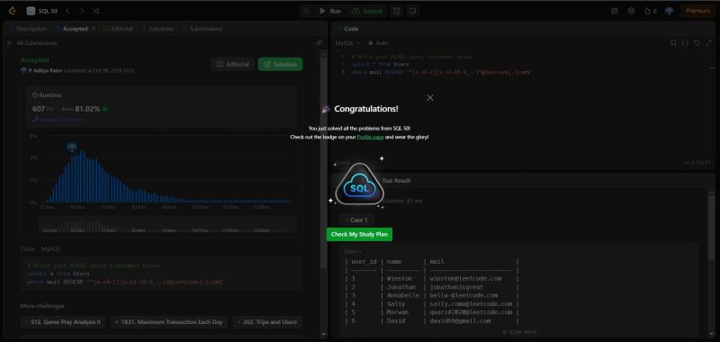 P.Aditya Patro on LinkedIn: #sql #dataanalytics #leetcode # ... P.Aditya Patro on LinkedIn: #sql #dataanalytics #leetcode # ...