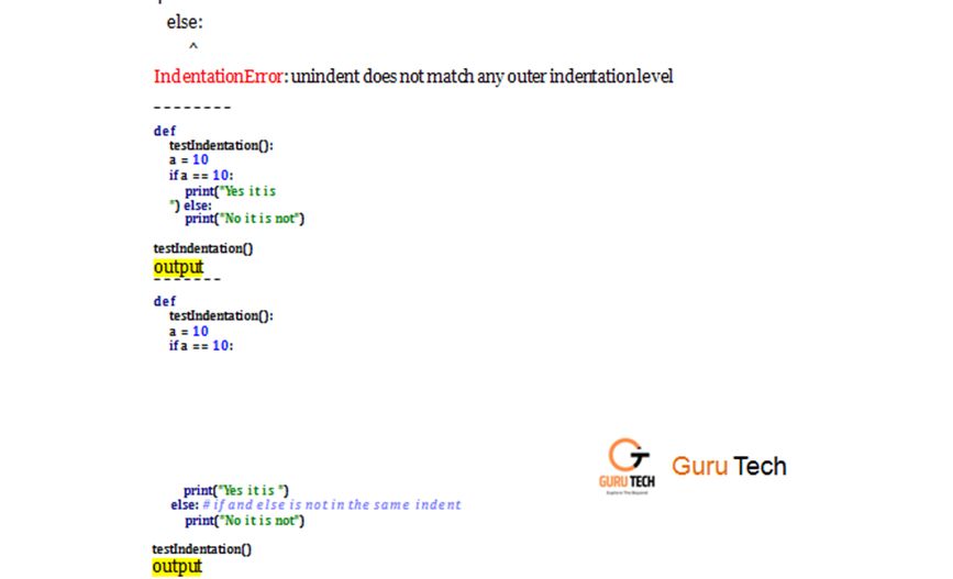 NOWSHATH M on LinkedIn: #python #indentation #gurutech # ... NOWSHATH M on LinkedIn: #python #indentation #gurutech # ...