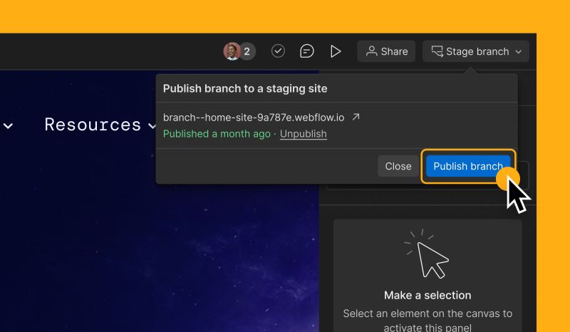 Test page designs faster and safer with branch staging ⚡️ Now you can ... Test page designs faster and safer with branch staging ⚡️ Now you can ...